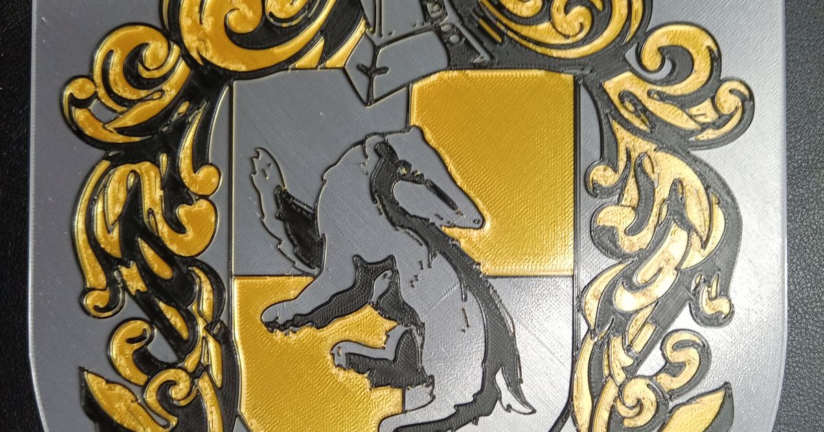 Harry Potter - Hufflepuff Wandschild by Martin P. | Download free STL ...