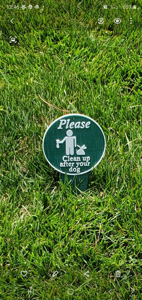 Tasteful Clean Up After Your Dog Sign by Welchomatic | Download free ...