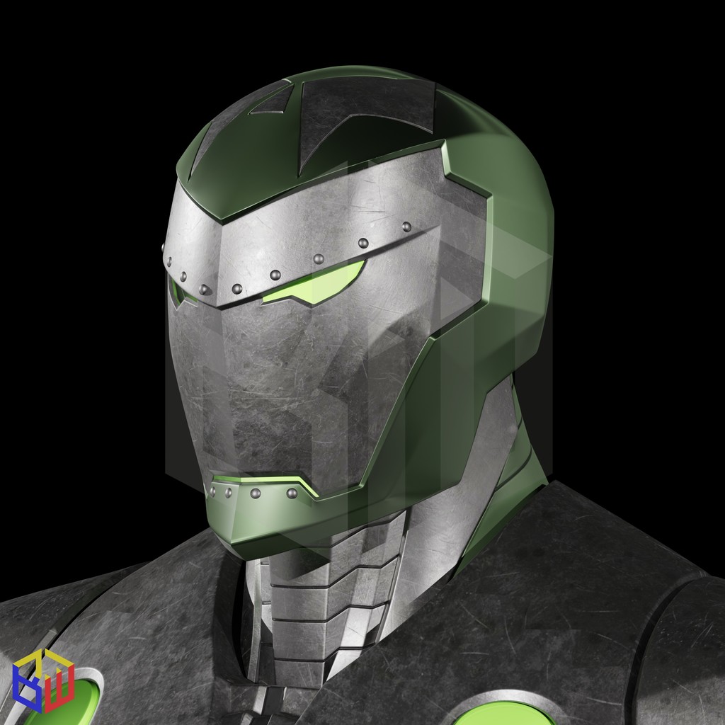 Infamous Iron Man Helmet por Budwin | Descargar modelo STL gratuito ...