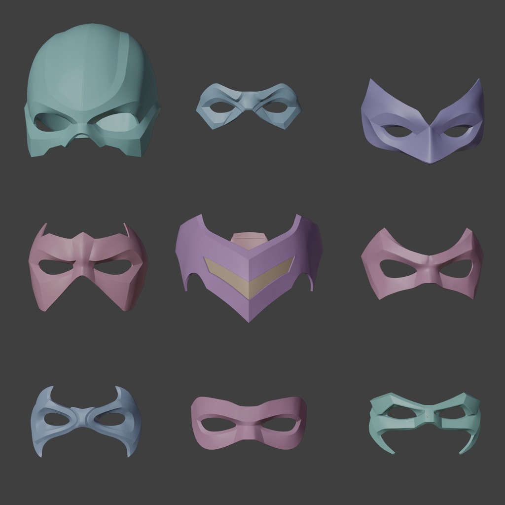 Robin Mask Pack by Budwin | Download free STL model | Printables.com