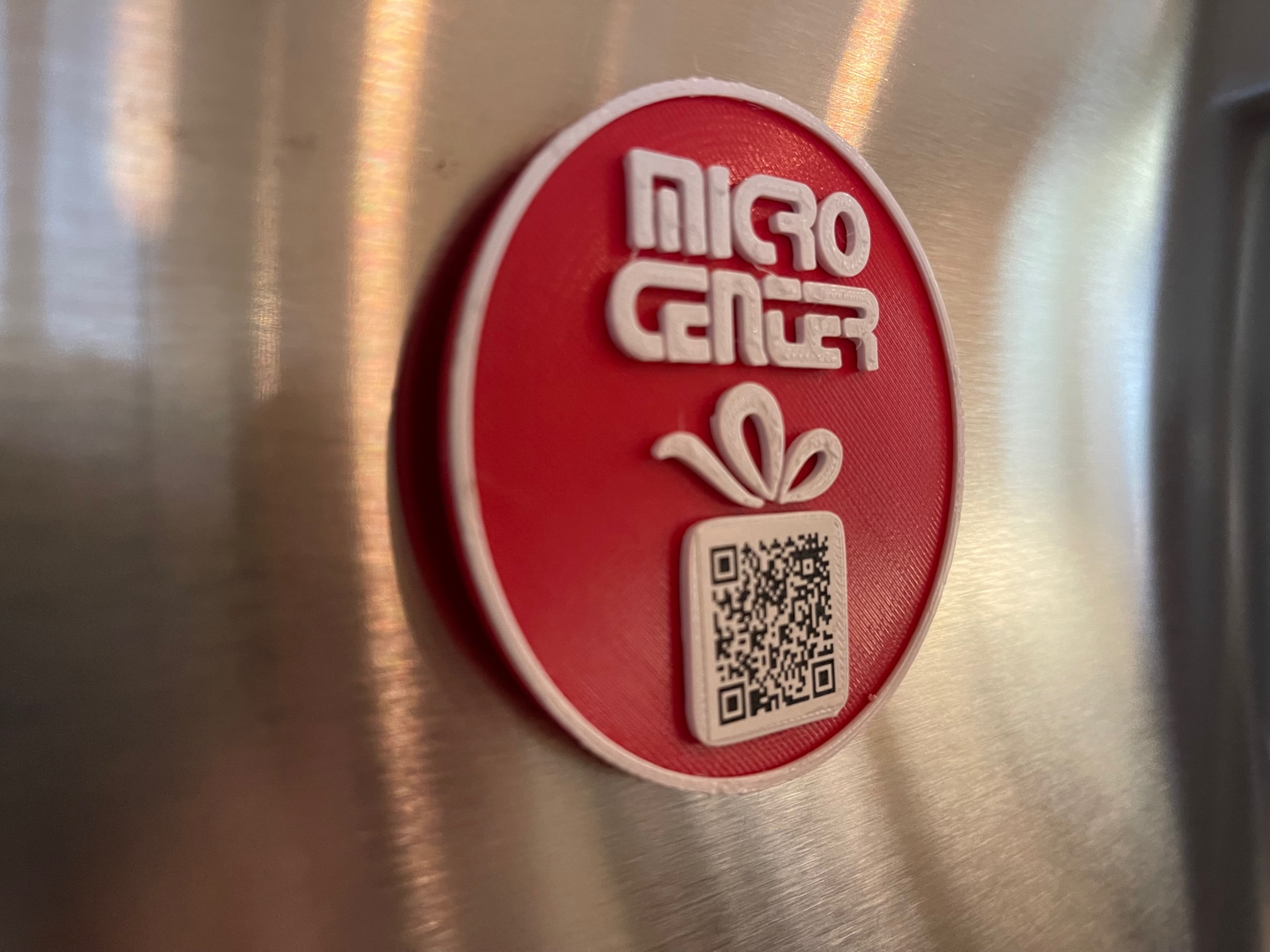 Microcenter Present Gift Magnet QR Code by Real 3D Prints | Download ...