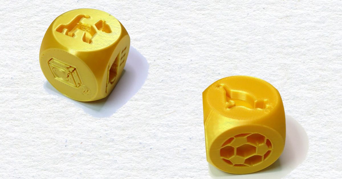 Picture dice for language teaching by michalet | Education | Printables.com