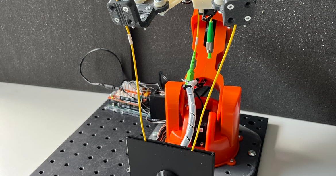 Arduino Braccio mount system for fiber optic testing by Vladimír Spurný ...