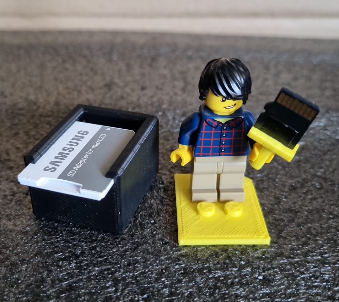 Micro SD Card Box LEGO SD Card holder by Otty_Skipper | Download free ...