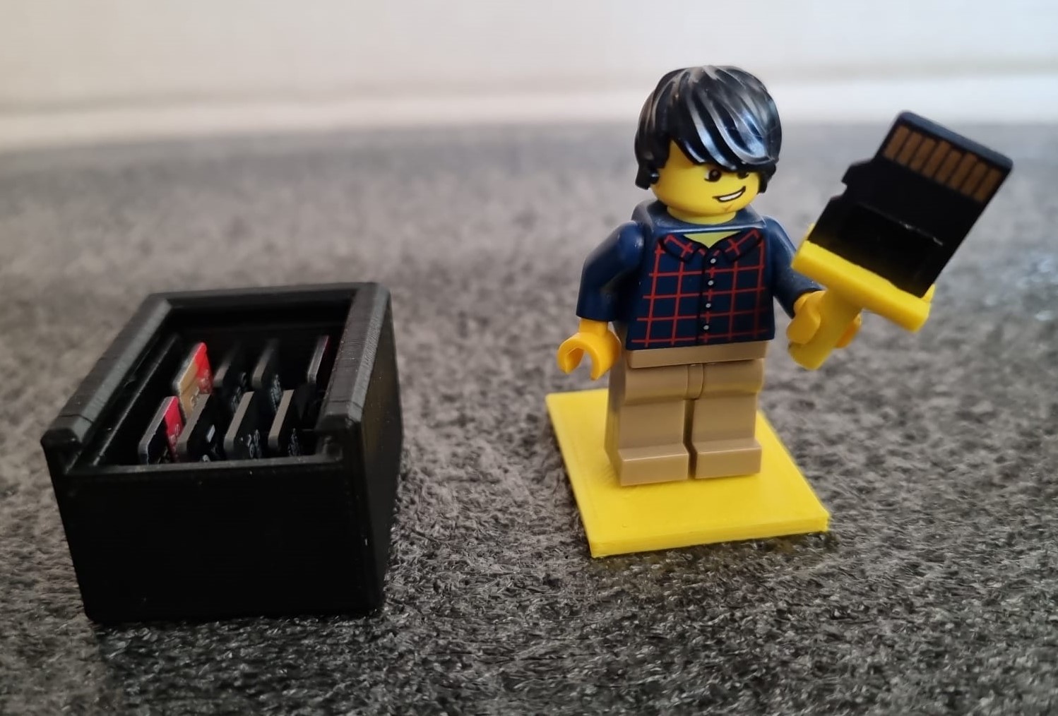 Micro SD Card Box LEGO SD Card holder by Otty_Skipper | Download free ...