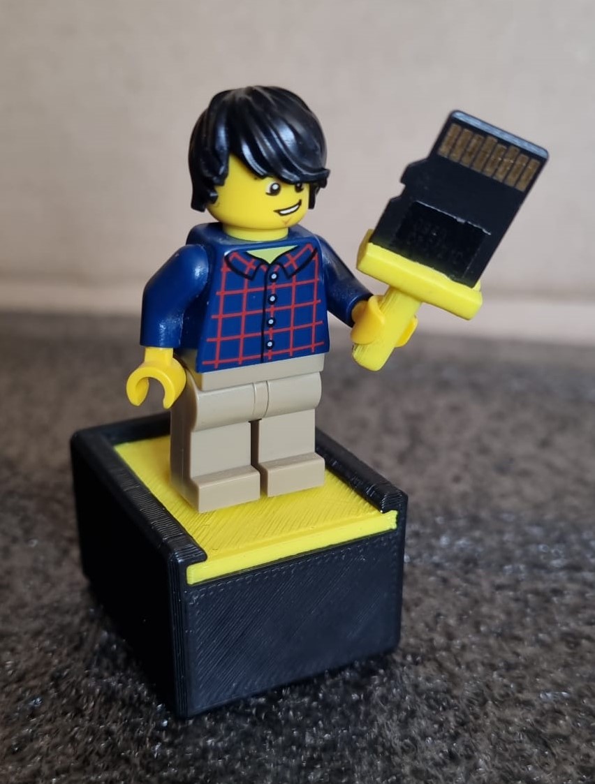Micro SD Card Box LEGO SD Card holder by Otty_Skipper | Download free ...