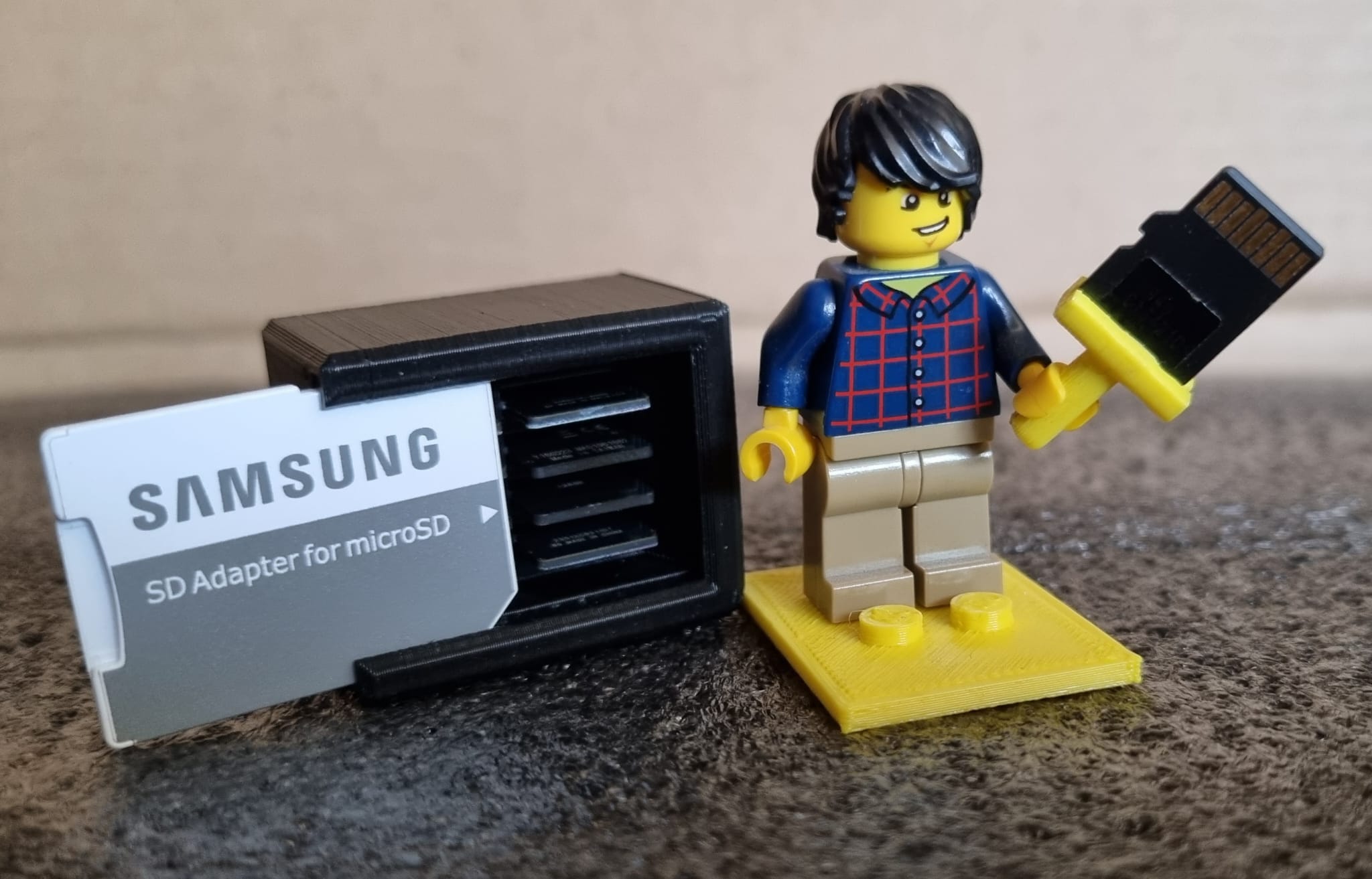 Micro SD Card Box LEGO SD Card holder by Otty_Skipper | Download free ...