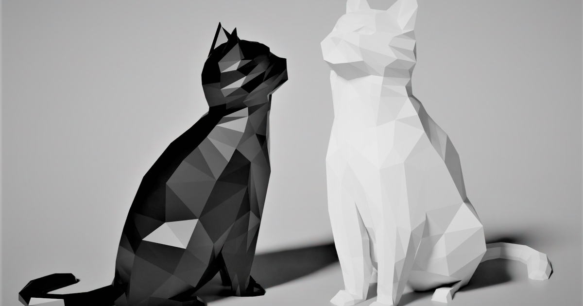 Low Poly Cat 2.0 (Decoration) (No Supports!) by BP | Download free STL model | Printables.com