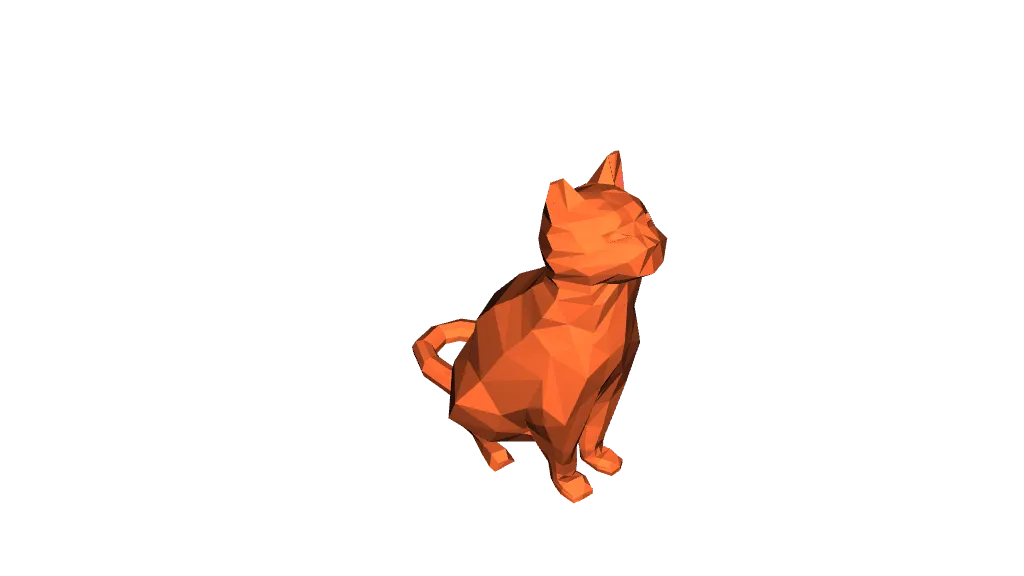 Low Poly Cat 2.0 (Decoration) (No Supports!) by BP3D | Download free ...