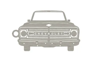 1960-1966 C10 Chevy Truck Keychain Emblem - Lasercut by DickF ...