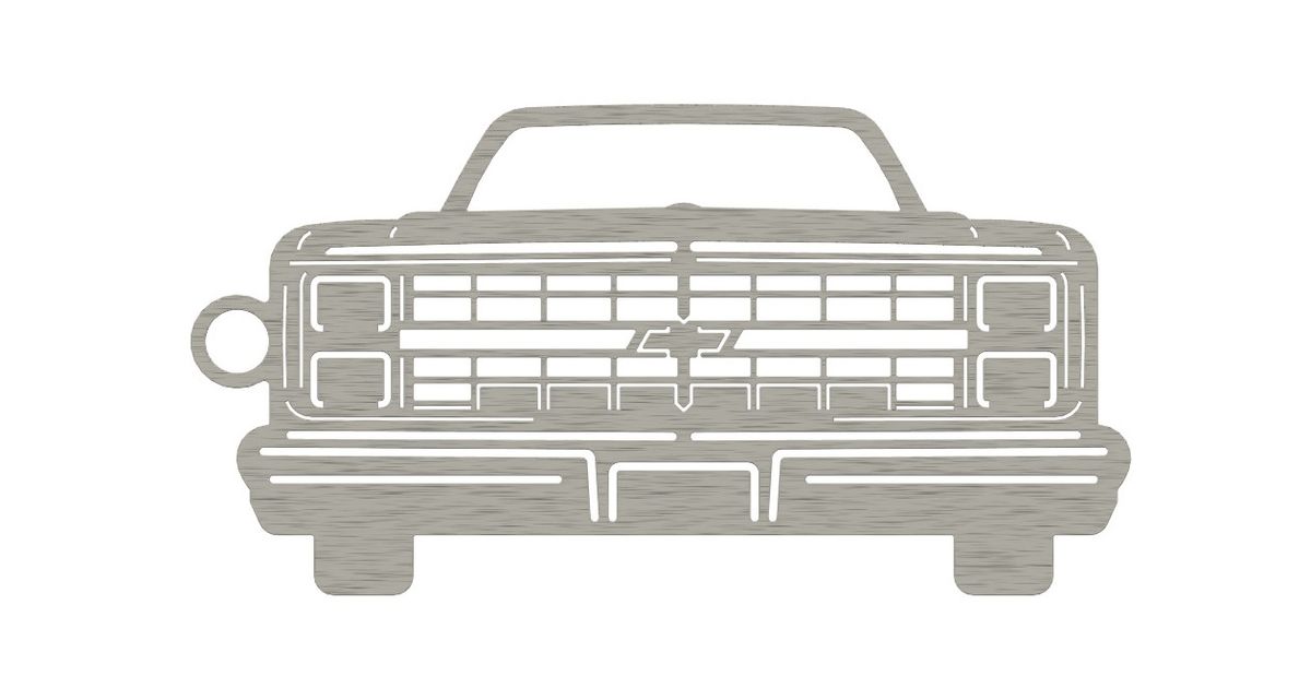 1981-1987 C10 Chevy Truck Keychain Emblem - Lasercut by DickF ...