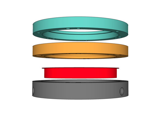 60mm Telescope Push-Pull Lens Cell by jessebear | Download free STL ...