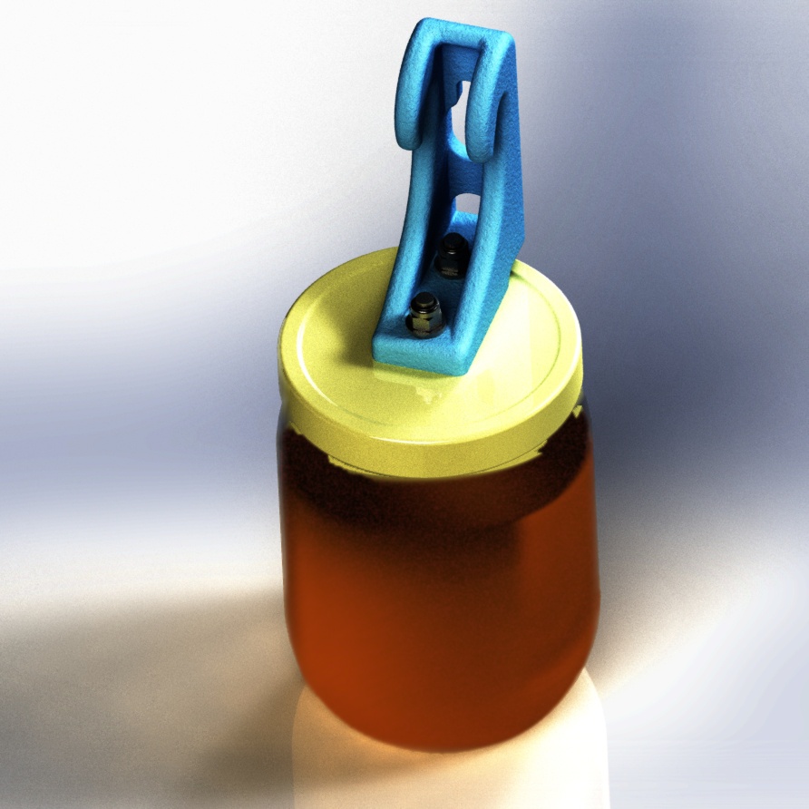 Jar lid with hook or hanger by dmc | Download free STL model ...