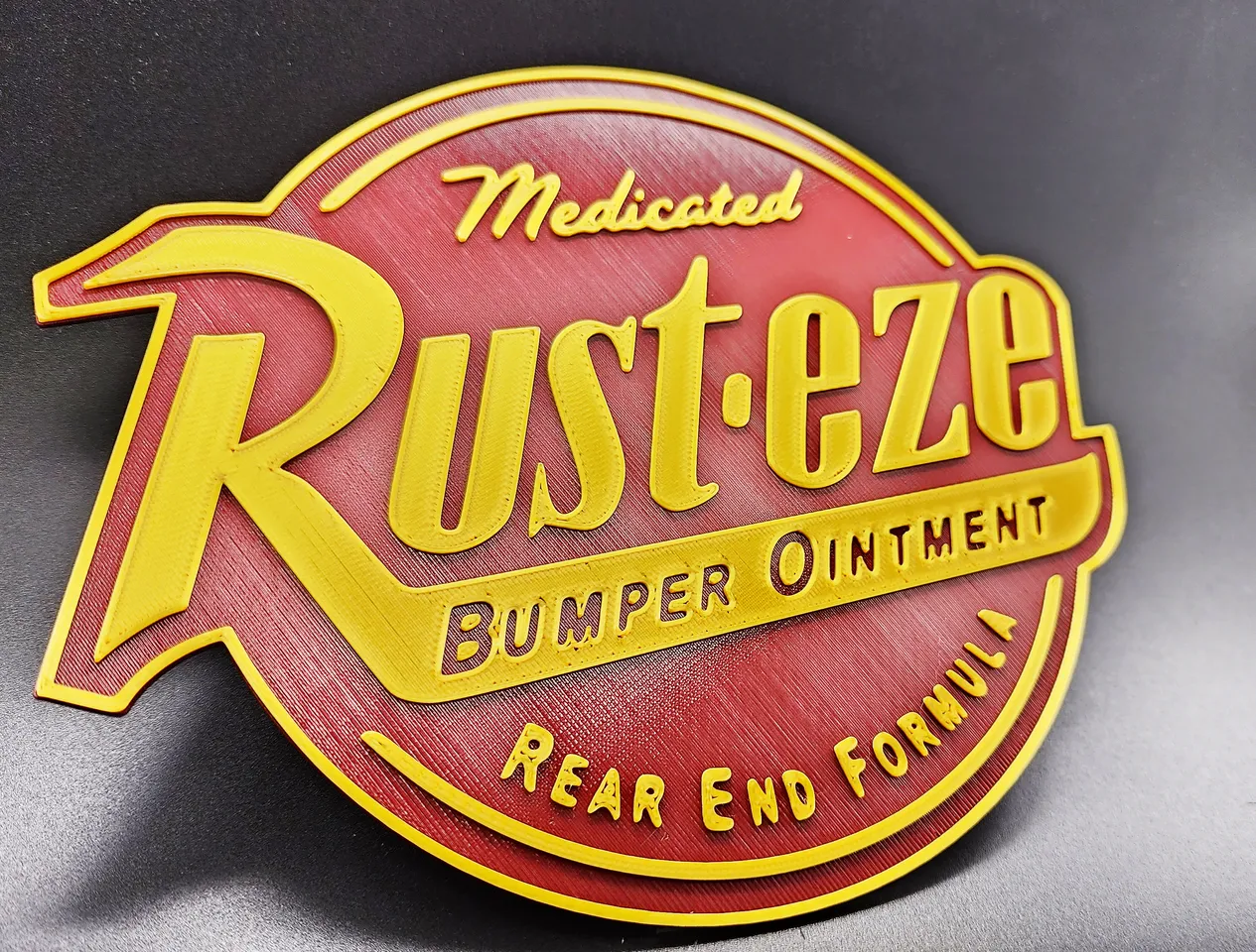 Rust-Eze Bumper Ointment Logo, Lightning McQueen Cars Logo,, 49% OFF