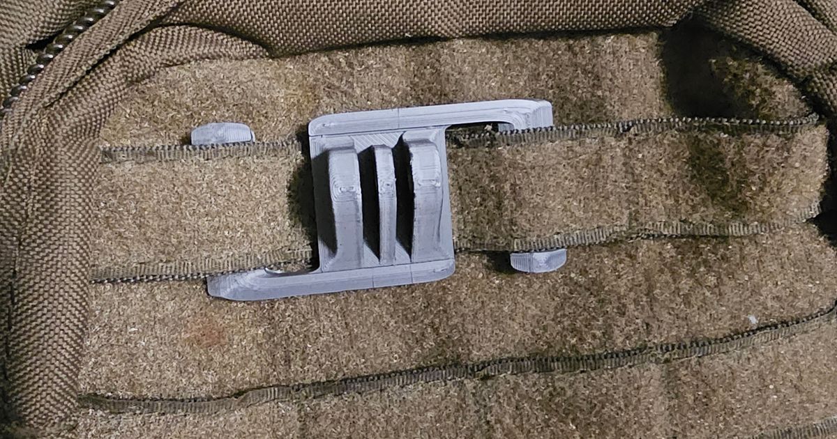 Go-Pro Molle Mount by daiceman | Download free STL model | Printables.com