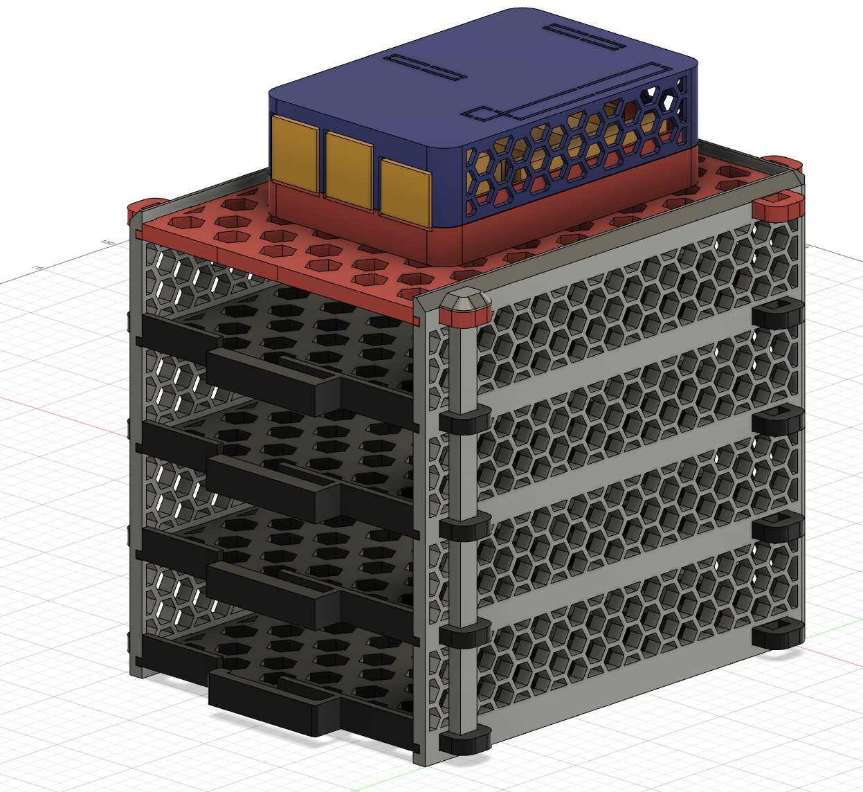 SSD- / HDD Tower & Raspberry PI 4 Aufnahme by RalfD | Download free STL ...