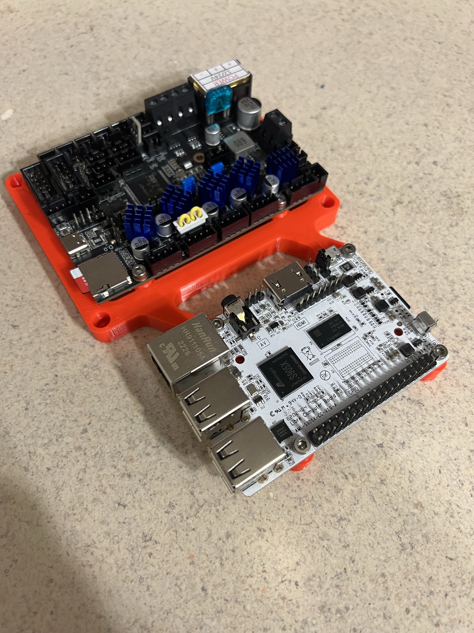 Rook Ender 3 Board + Raspberry Pi/Le Potato Tray by LermanRafi ...