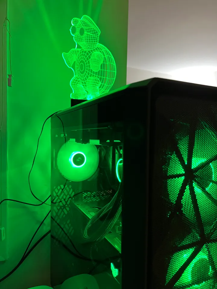 Acrylic Optical Illusion RGB Light Stand by TurtleTechCreations ...