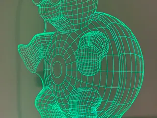 Acrylic Optical Illusion RGB Light Stand by TurtleTechCreations ...