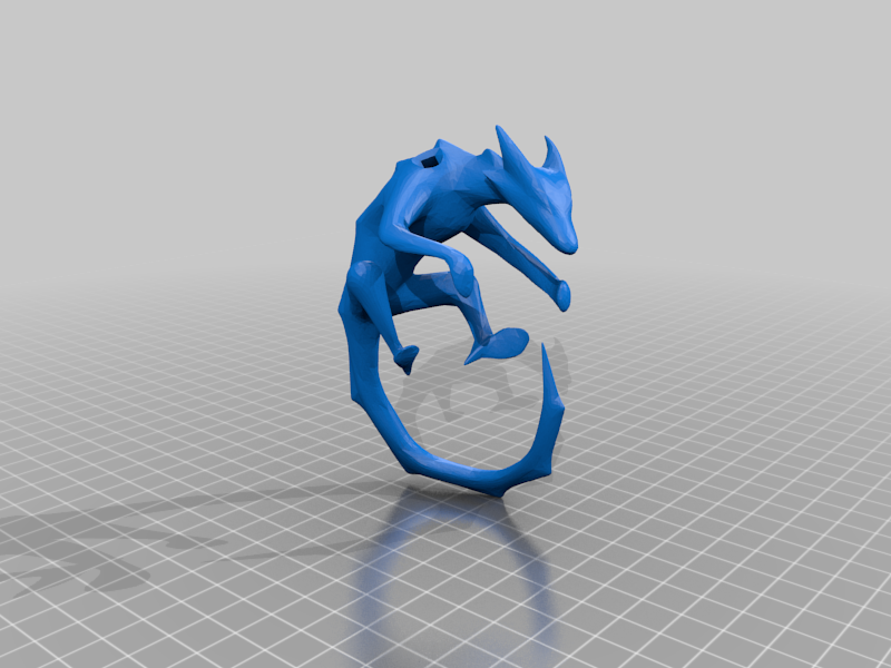 Dragon that hangs on your monitor by adeptbubbles | Download free STL ...