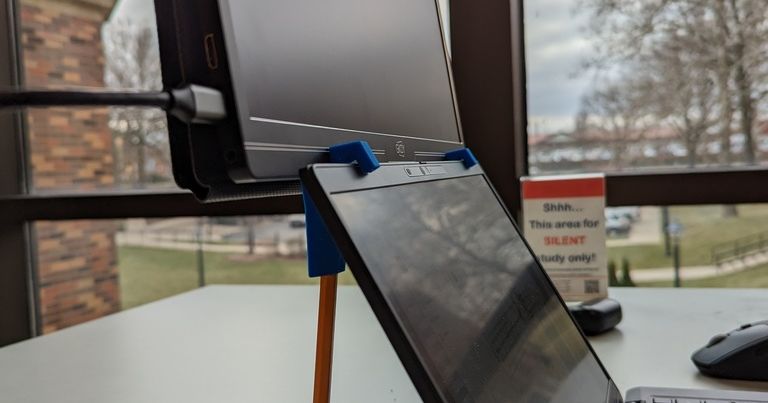 Portable Monitor Vertical Stand by crazybilly | Download free STL model ...