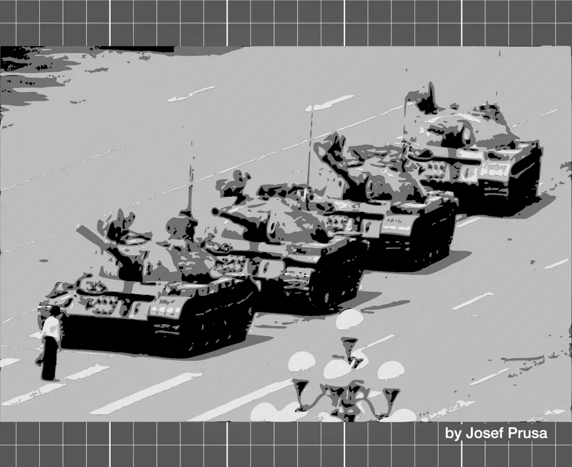Tank Man 1989 Tiananmen Square 4 Colors by Triple G Workshop | Download ...