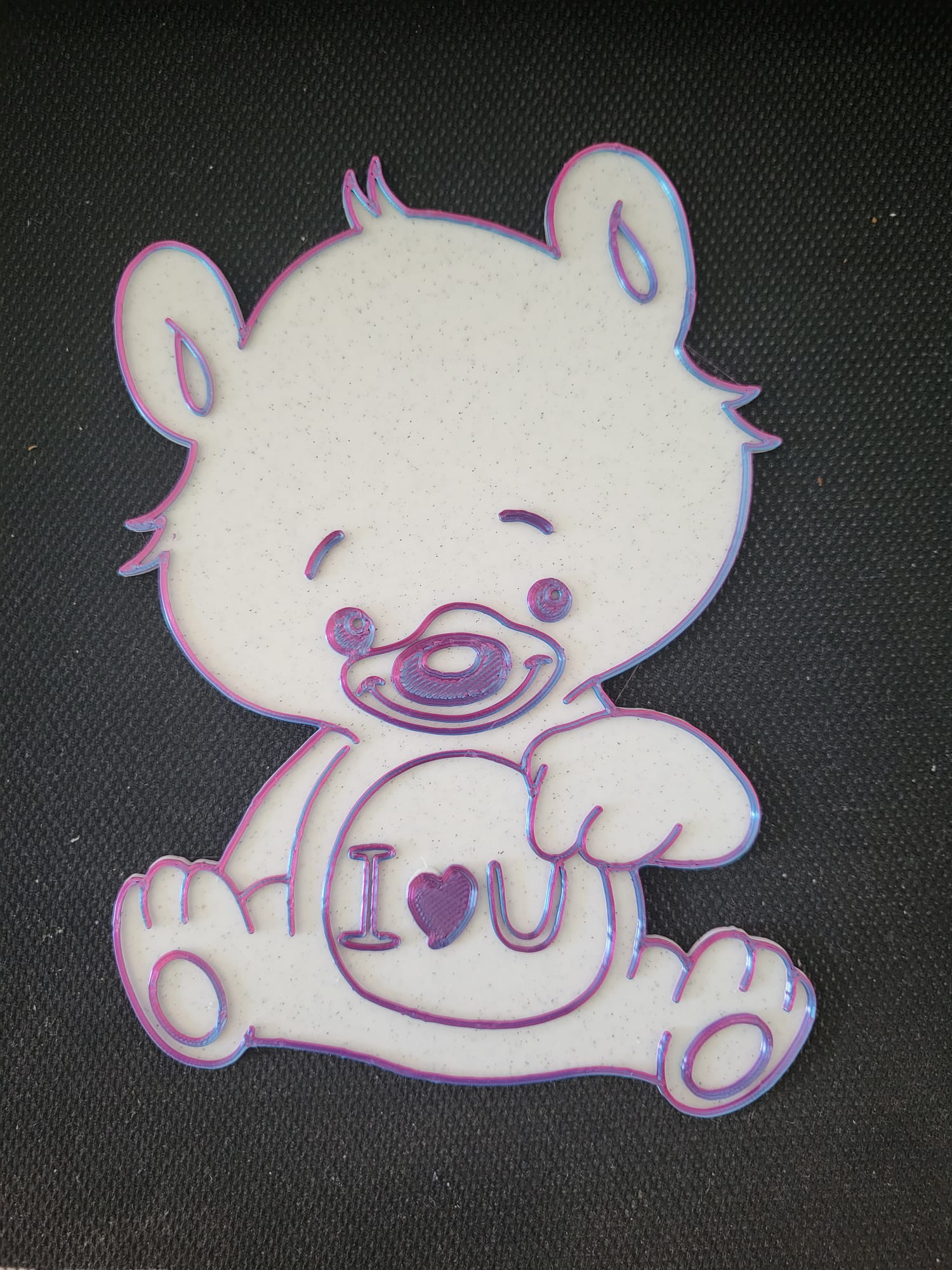 I love U teddy wall decor by HaKashat | Download free STL model ...