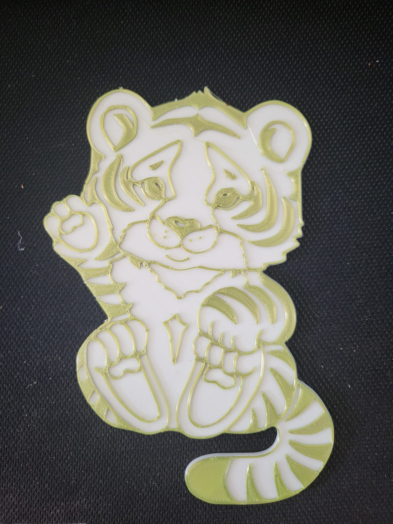 tiger cub wall decor2 by HaKashat | Download free STL model ...