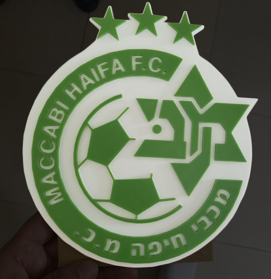 Maccabi Haifa new (3 stars) logo by HaKashat | Download free STL model ...