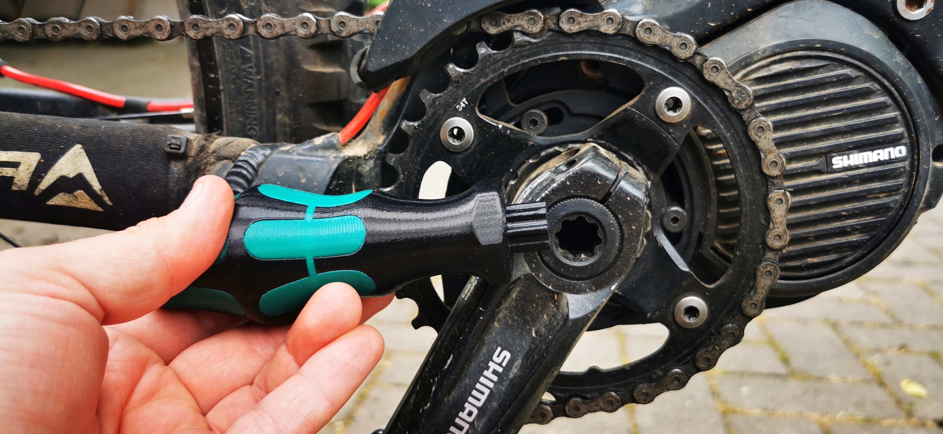 Wera Kraftform mit Shimano HollowTech Tool (TL-FC16) by Staubi ...
