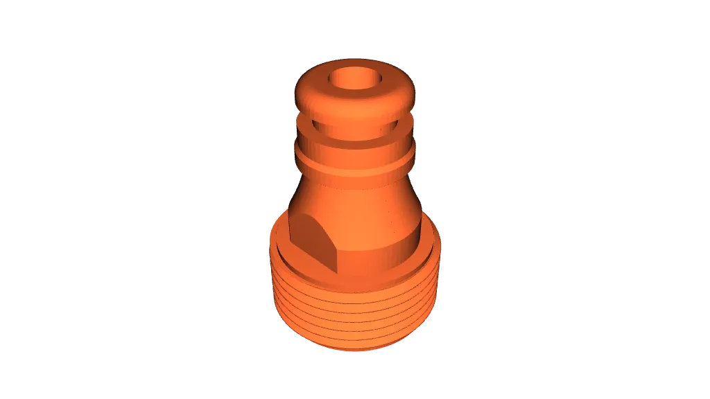 Hose Quick Connector Male to 3/4" BSP by steveprusa1502 | Download free ...
