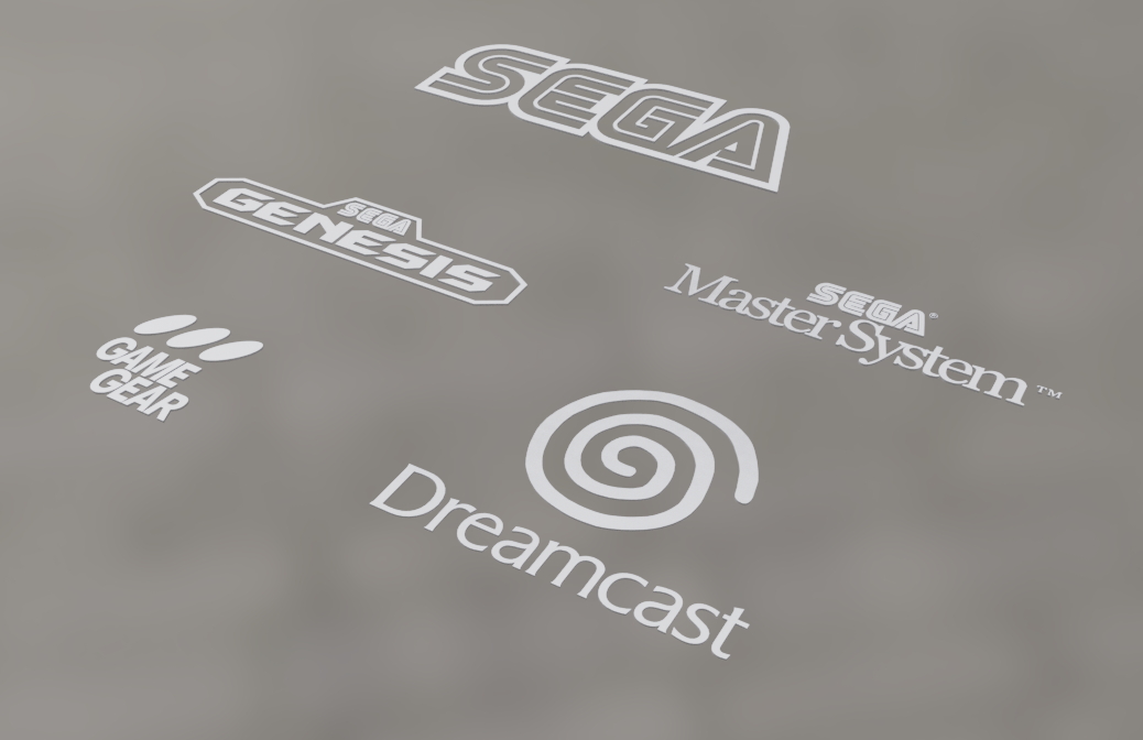 SEGA Logo Collection por Ken Mills | Descargar modelo STL gratuito ...