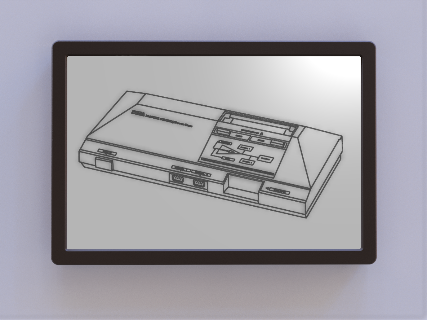 SEGA Master System Patent Art by Ken Mills | Download free STL model ...