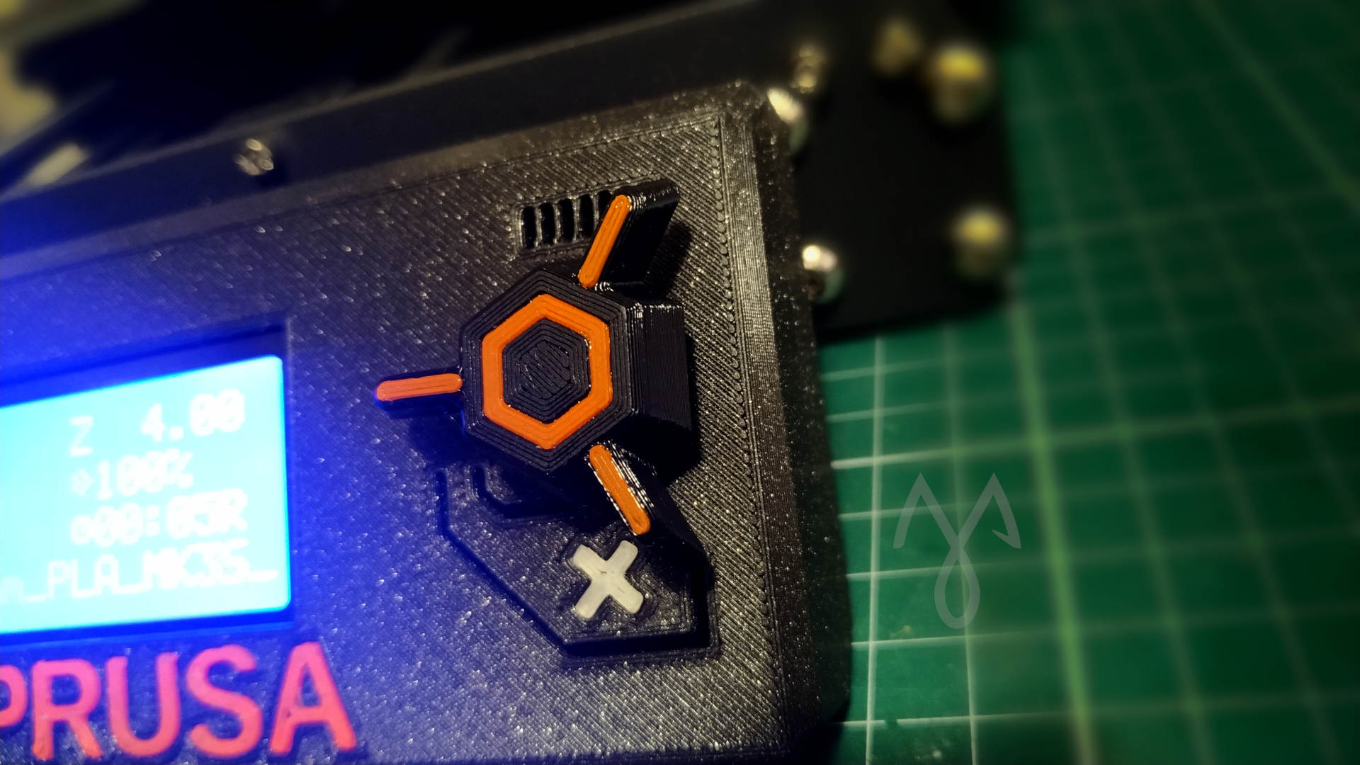 LCD Hex Knob Prusa Style Mini, MK4, MK3, MK2, MK1 by JMAW | Download ...