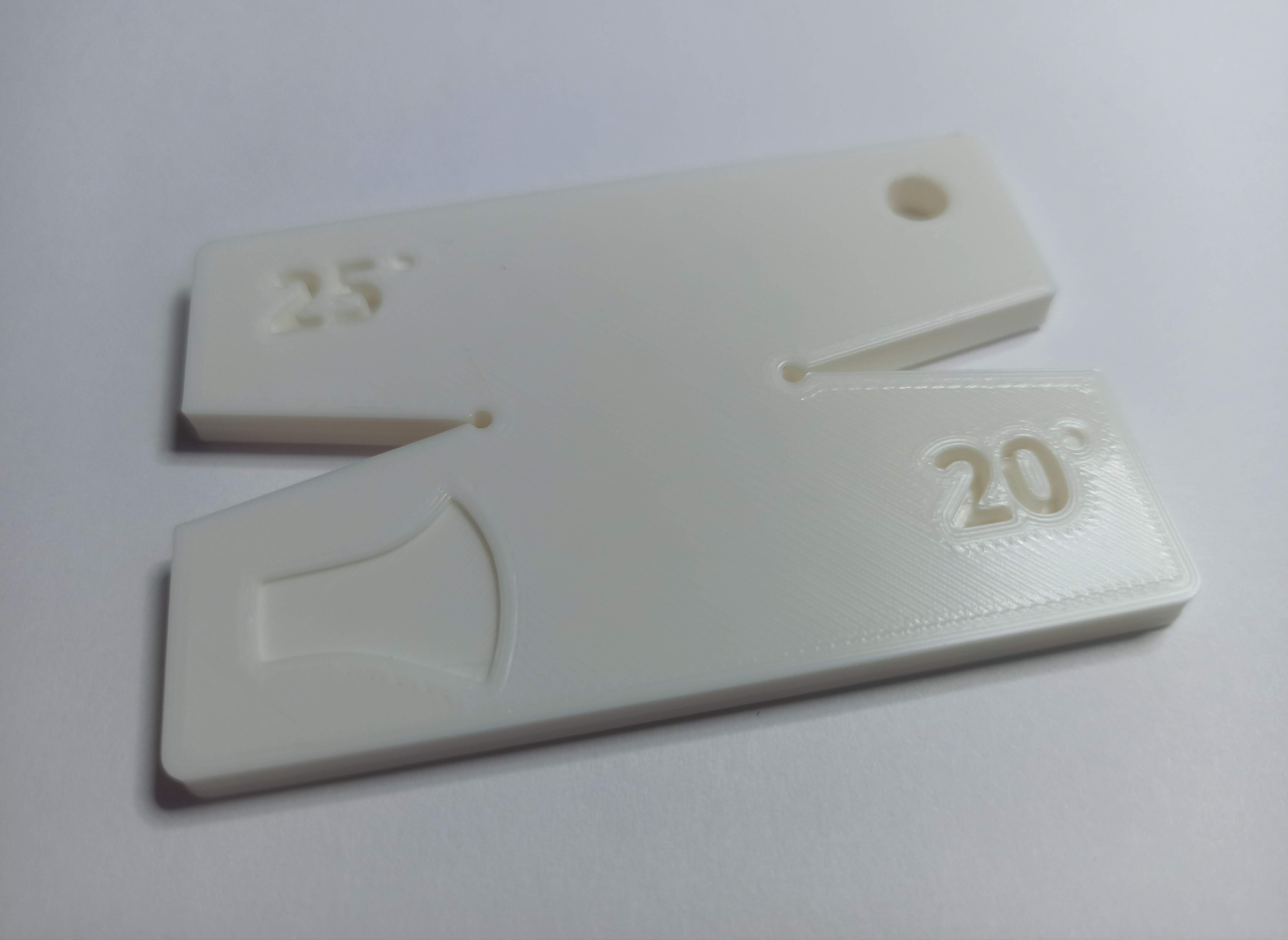 Mesurador d'angle de bisell per destrals / Axe bevel angle gauge by ...