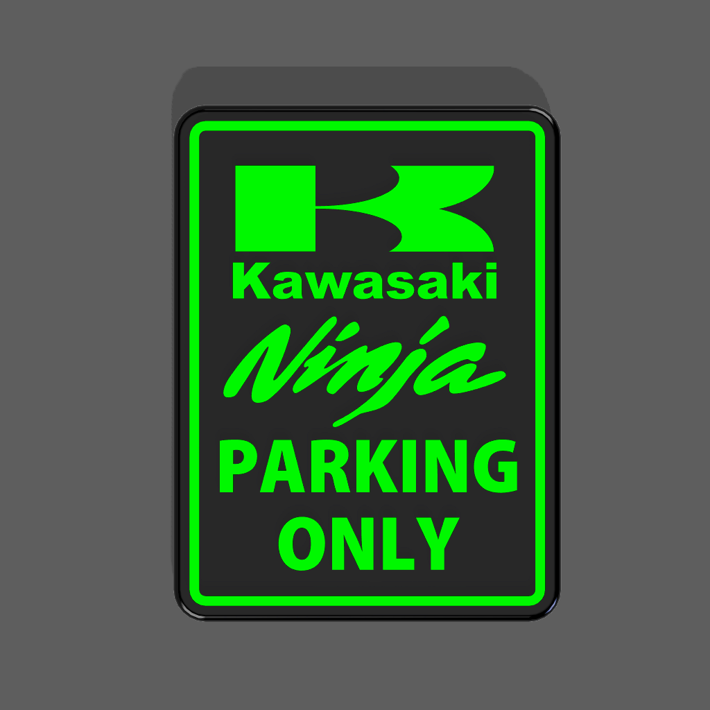 Kawasaki Ninja Sign by KCWarthog3D | Download free STL model ...
