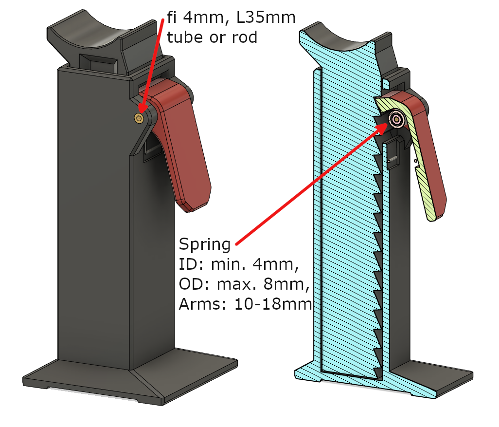 Extendable support for electric grill etc. by frangerhawer | Download ...
