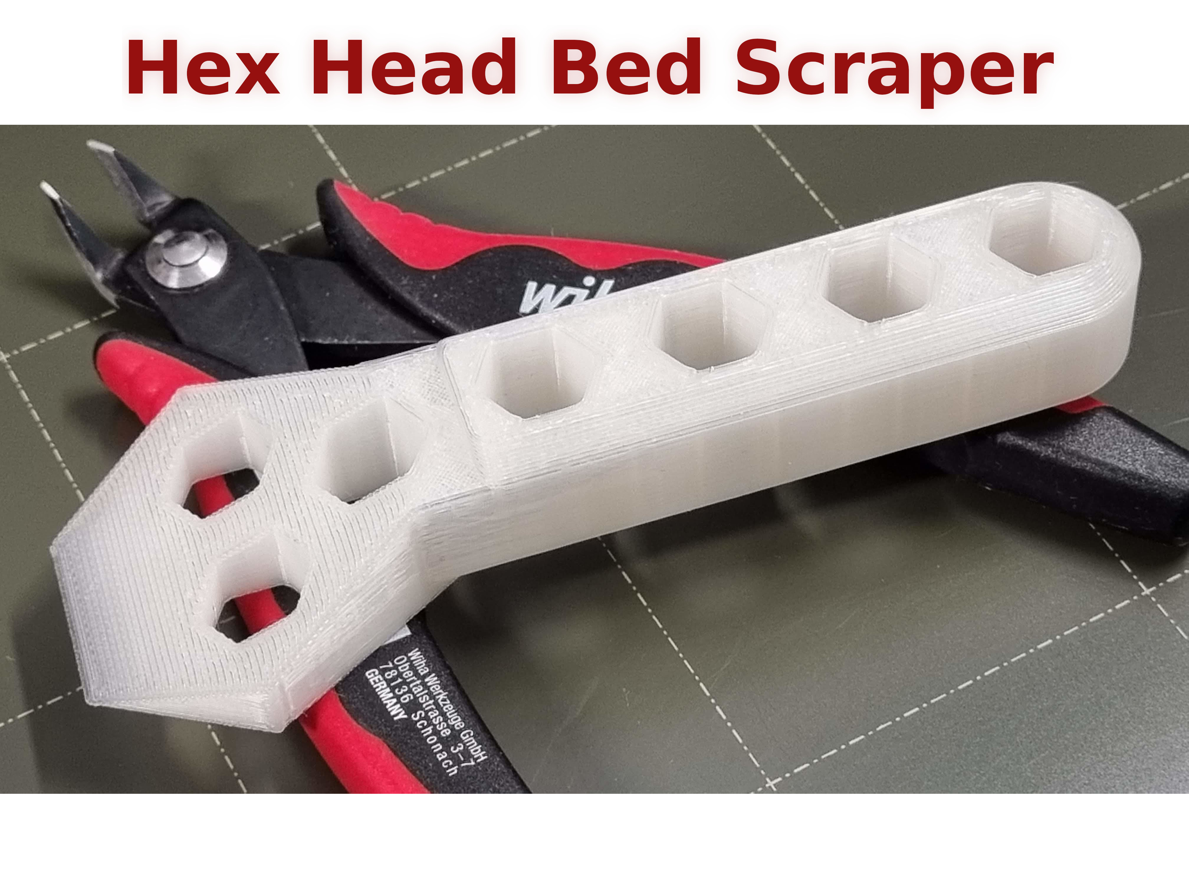 Hex Head Bed Scraper by ishikawats | Download free STL model ...