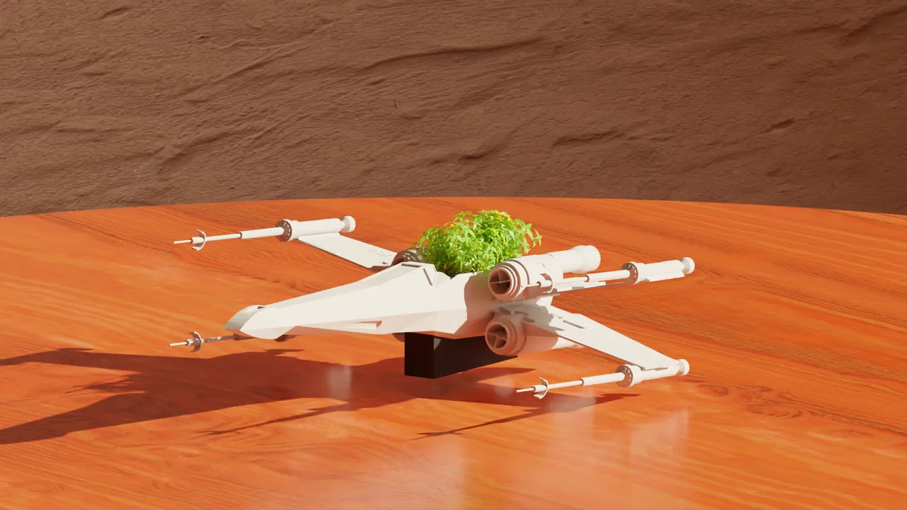 X-Wing Fighter - Star Wars Pot Plant by CalebTimoteo | Download free ...