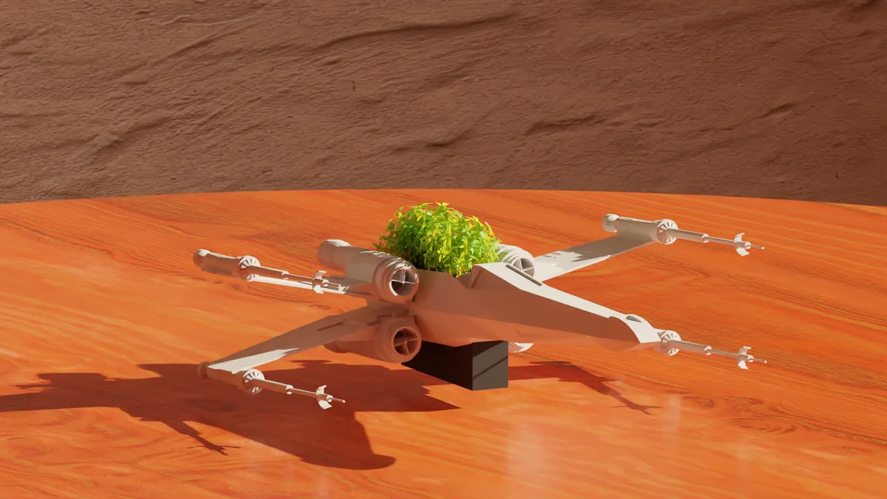 X-Wing Fighter - Star Wars Pot Plant by CalebTimoteo | Download free ...