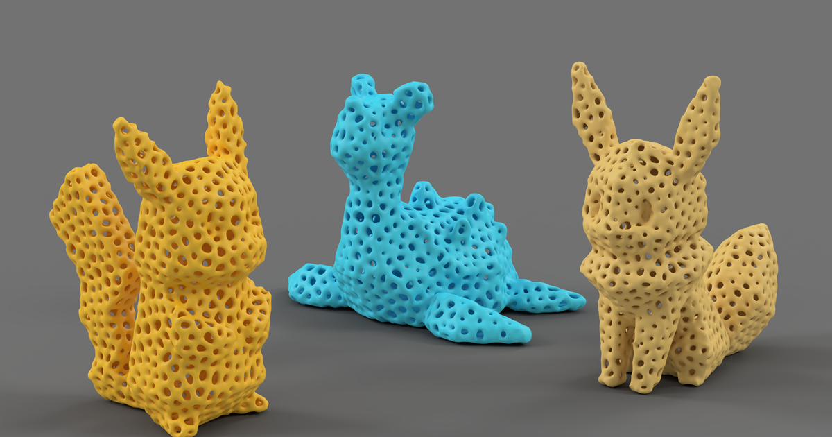 Voronoi Pokemon Vol. 2 by Agustin Arroyo | Download free STL model ...