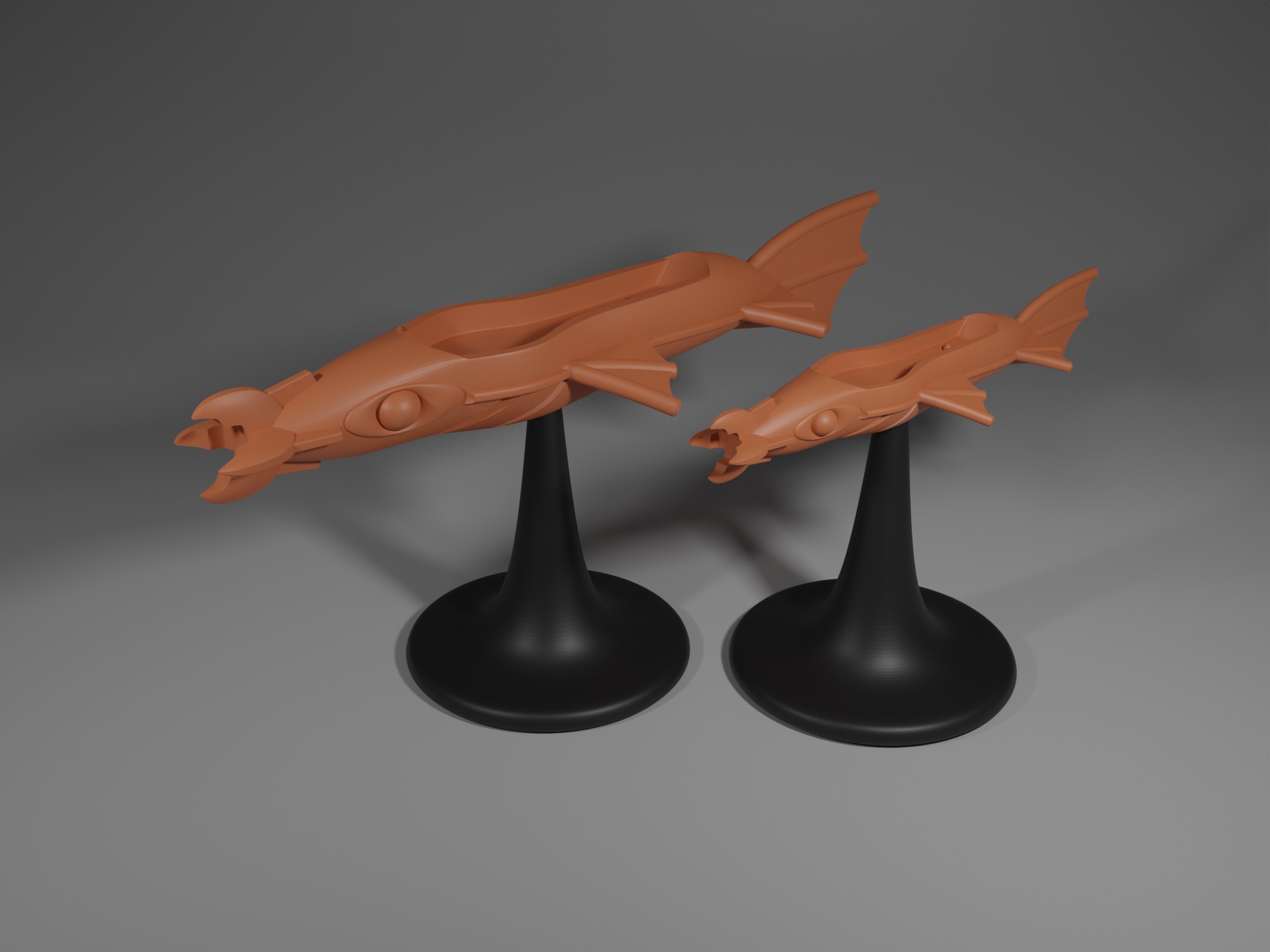 Lamprey Ship Spelljammer Miniature from DnD by Mechatronist | Download ...
