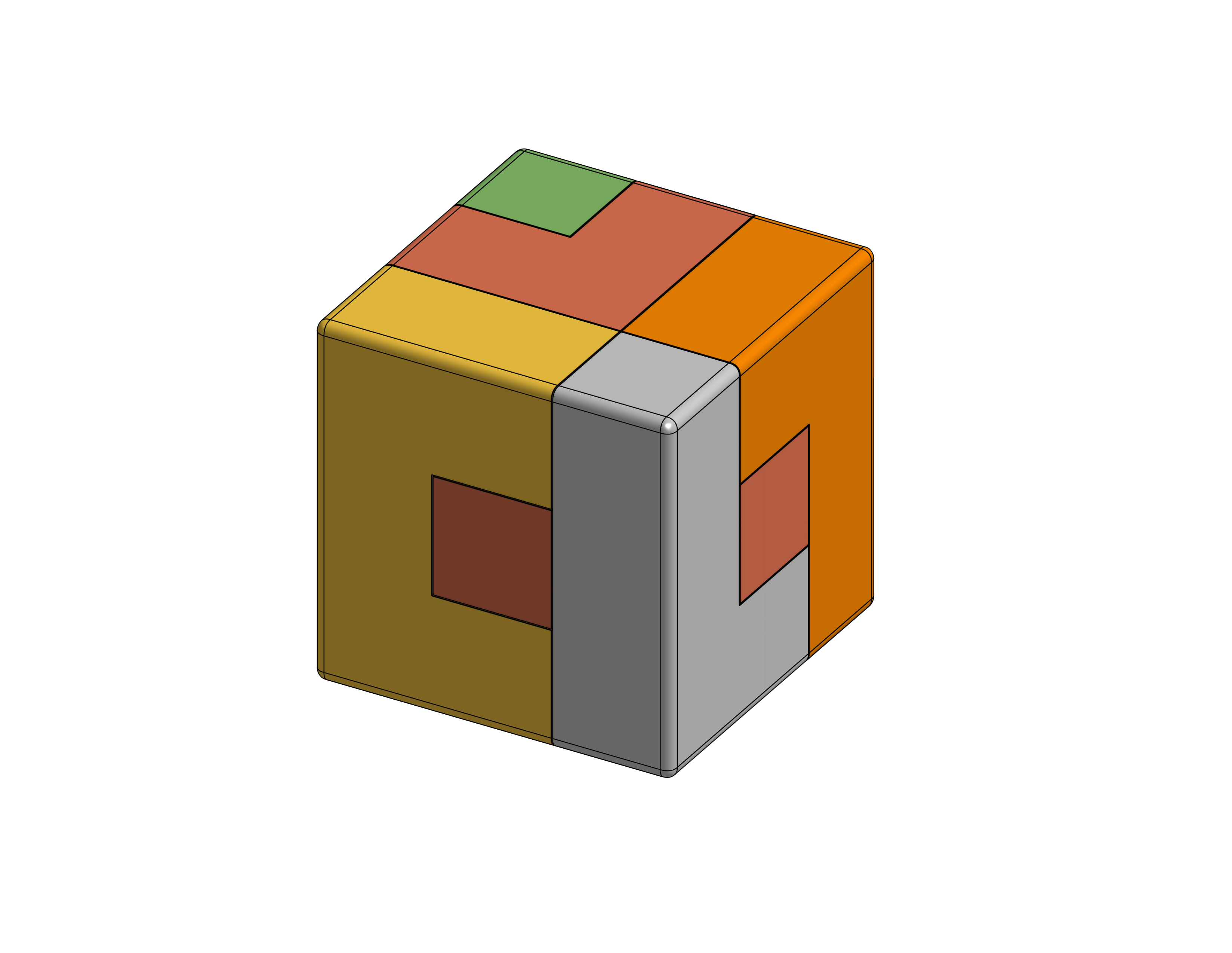 Cube puzzle by Dominic DeMatte | Download free STL model | Printables.com