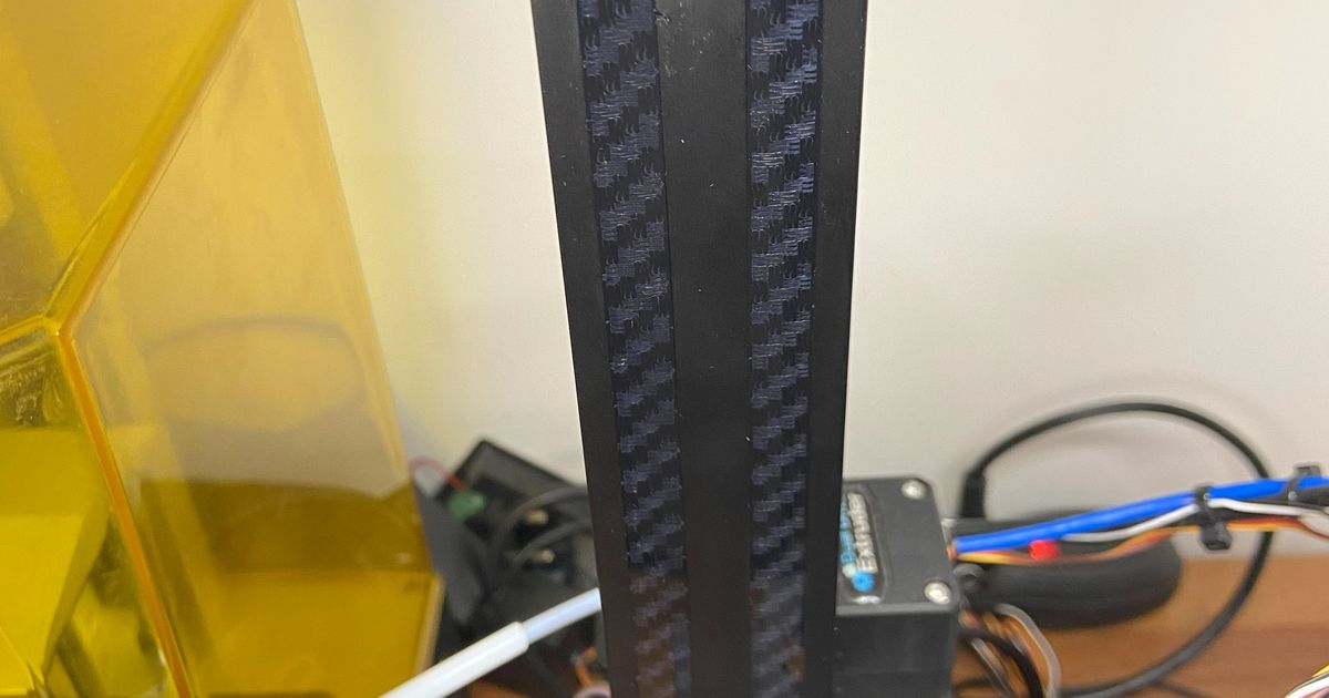 V-SLOT COVER CARBON FIBER TEXTURE by Profissão maker | Download free STL model | Printables.com
