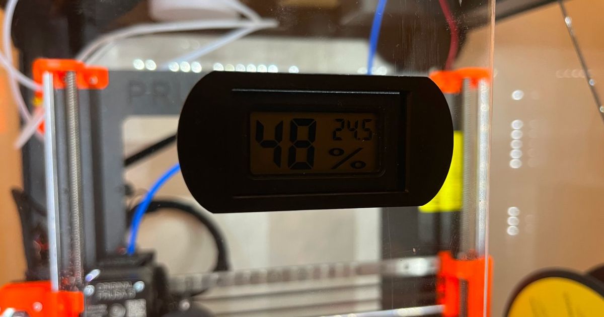 Magnetic rectangular hygrometer / thermometer mount by Mici | Download ...