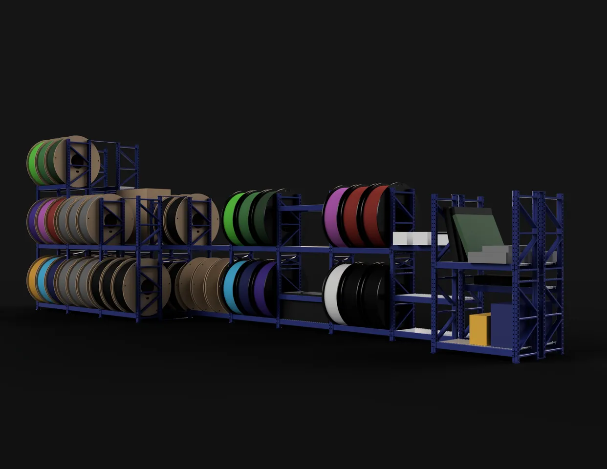 Modular racking system (Based on real warehouse racking) by Drekentai ...