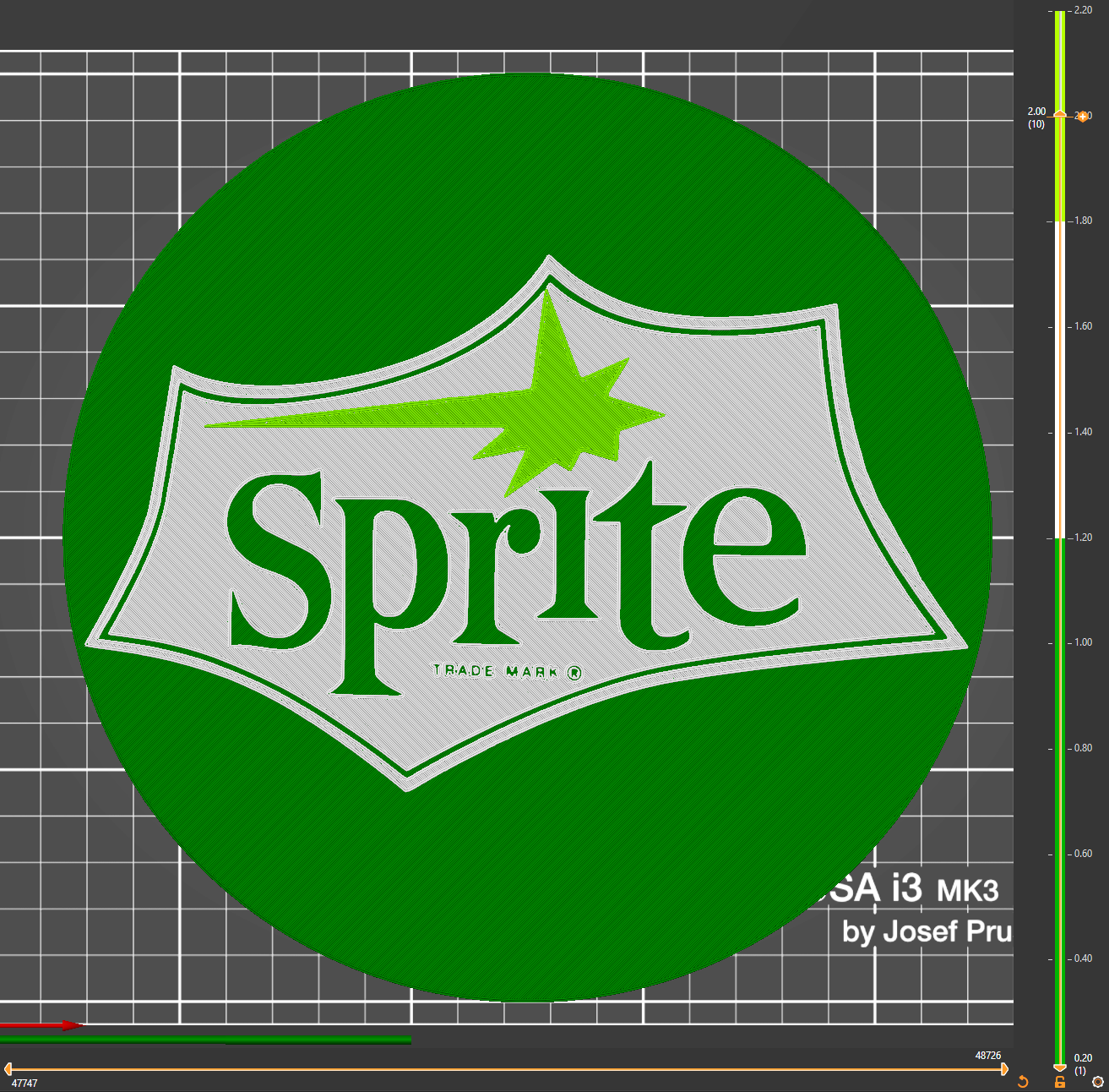 Vintage Sprite Sign 3 Color by Triple G Workshop | Download free STL ...