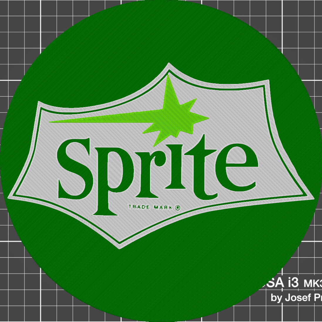 Vintage Sprite Sign 3 Color by Triple G Workshop | Download free STL ...