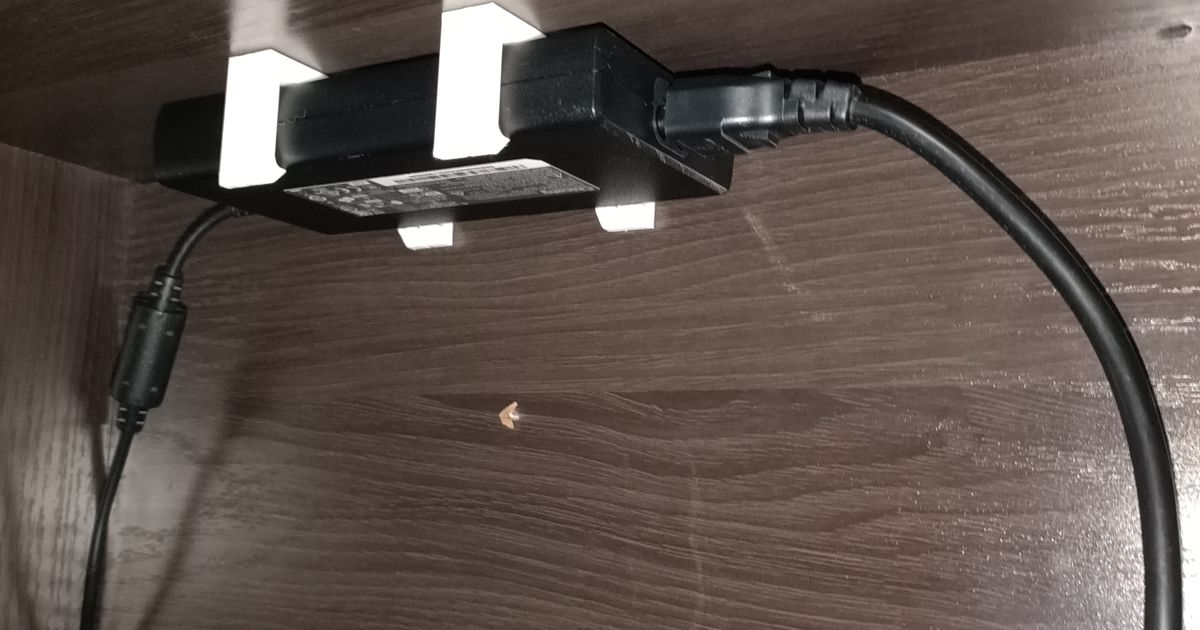 Laptop transformer holder for under a desk by Noah Bergs | Download ...