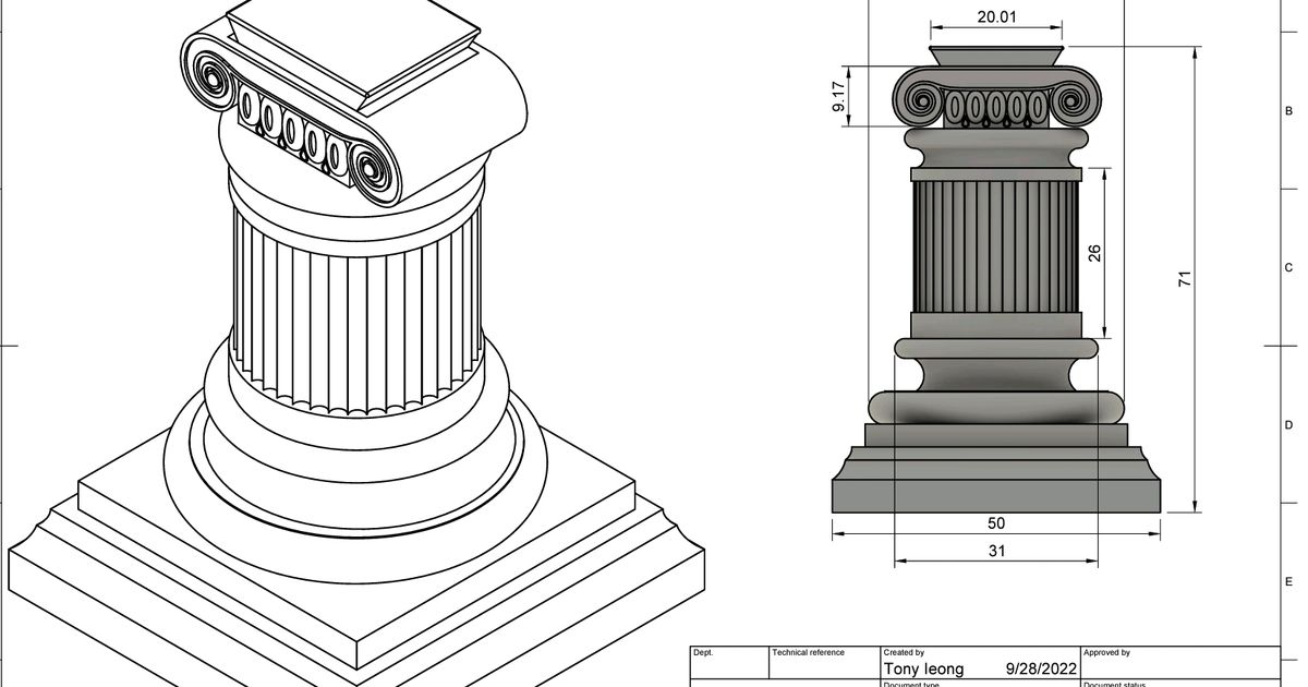 MINI PILLAR by Antonio | Download free STL model | Printables.com